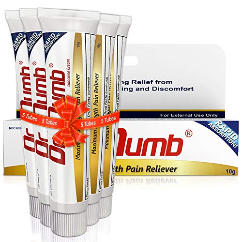 Dr. Numb 5% Lidocaine Numbing Cream 10g 5 Pack - Maximum Strength ...