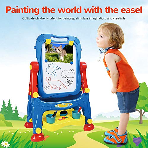 AMOSTING Kids Easel,Easy to Assemble Learning Toys Easel for Kids with ...