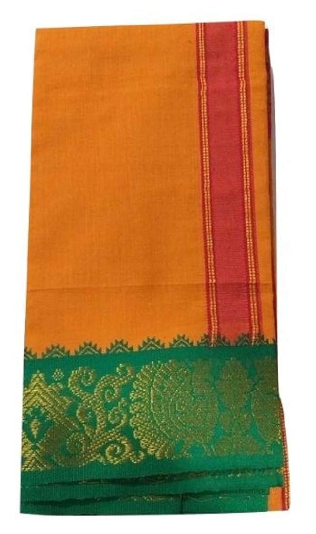 Buy Jacquard Border Cotton Angavastram/towel/kasavu Shawl/melmundu ...