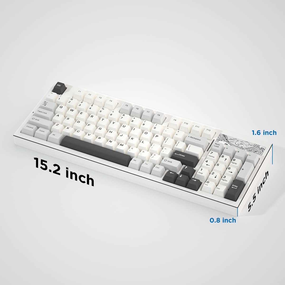 Mua YUNZII Keynovo IF98 98 Key 96% 1800 Hot Swappable Gasket Mechanical ...