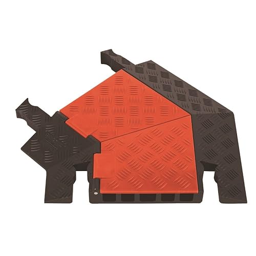 Checkers Left Turn 5 Channel Medium Profile Drive Over Cable Protector ...