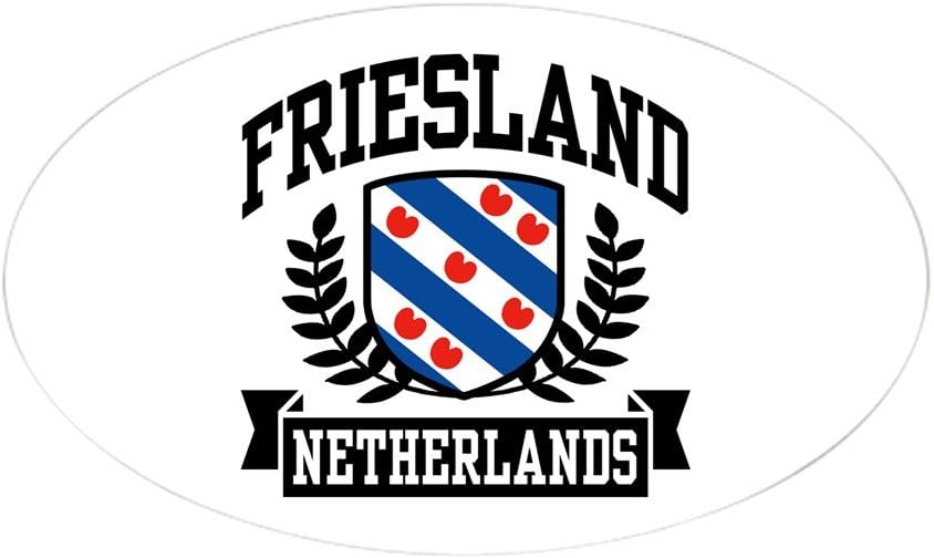 Amazon.com: CafePress Friesland Netherlands Oval Bumper Sticker, Euro ...