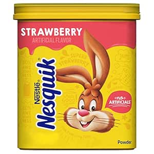 Amazon.com : Nestle Nesquik Strawberry Flavor Powder, 18.7 Ounce ...