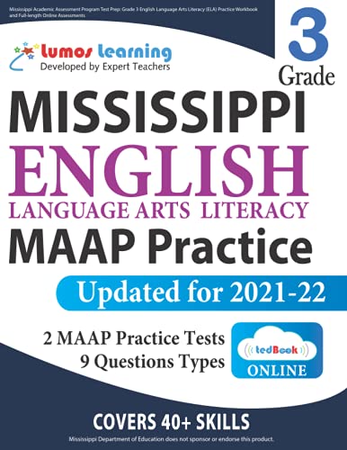 Mississippi Academic Assessment Program Test Prep: Grade 3 English ...