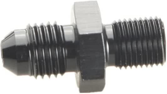 Amazon.com: 4AN AN-4 To M10 x 1.25 (mm) Metric Straight Flare Male Fitting Adapter Black: Automotive