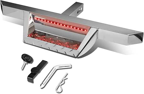 Amazon.com: Universal Trailer Tow Towing Hitch Step Bar w/LED Brake ...