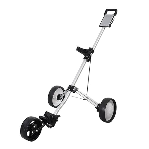 Giantex Foldable 3 Wheel Push Pull Golf Cart Trolley Three Wheels ...