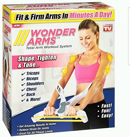 Ontel Wonder Arms Total Workout System Resistance Training Bands, White ...