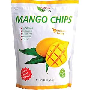 Paradise Green Mango Chips 10 oz (283g): Amazon.com: Grocery & Gourmet Food