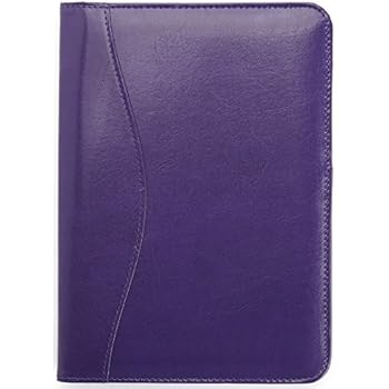 Amazon.com : Zippered Small Padfolio in Coordinated Purple : Personal ...