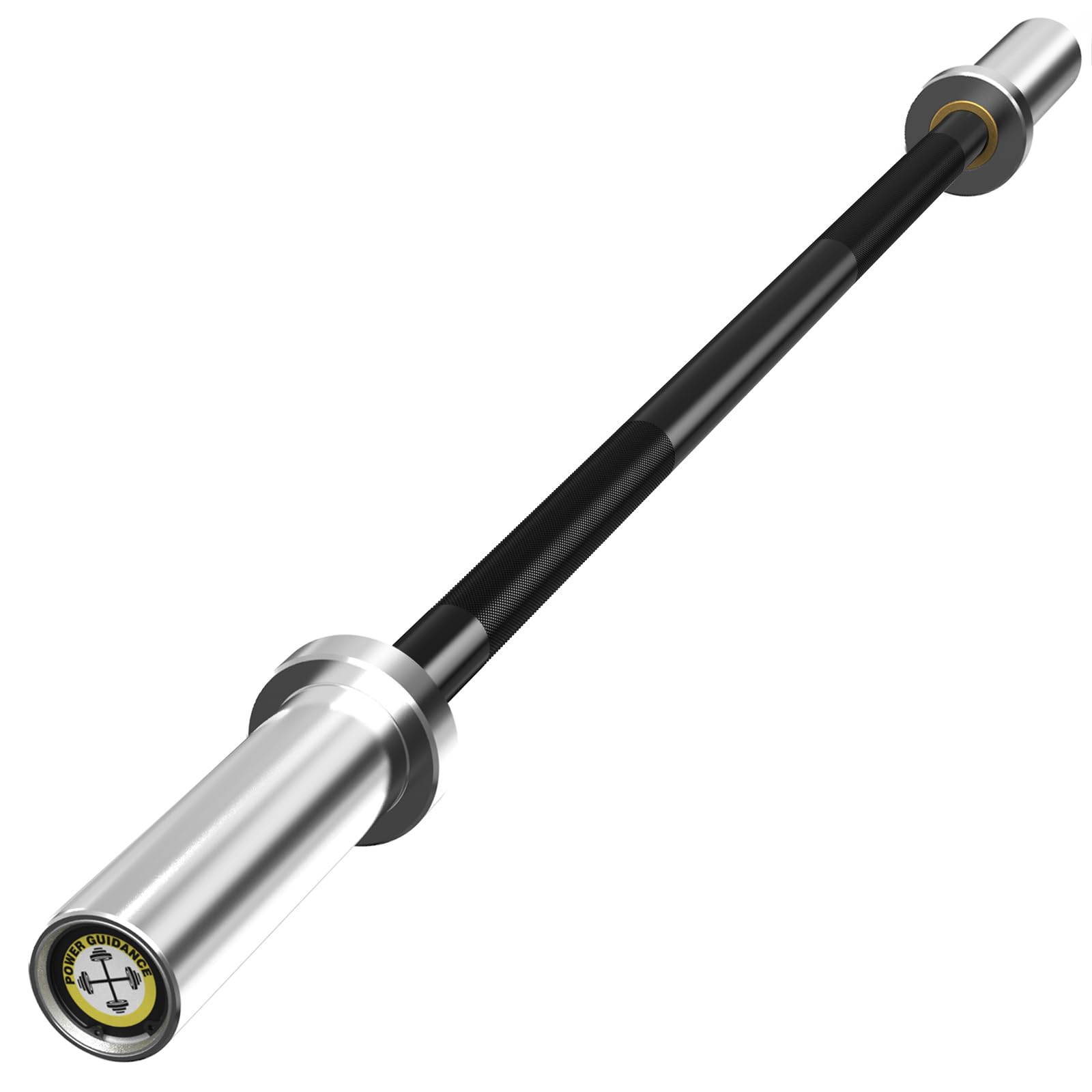 POWER GUIDANCE Chrome Olympic Barbell Bar, Weight Bar for lifting, Hip ...