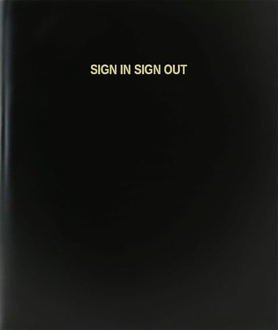 Amazon.com : BookFactory Sign in Sign Out Log Book/Journal/Logbook ...