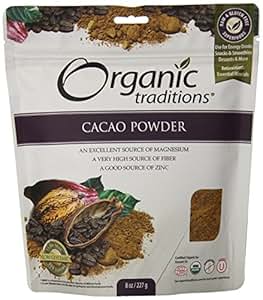 Organic Traditions Organic Powder, Cacao, 8 Ounce: Amazon.ca: Health ...