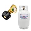 Flame King 10LB Steel Propane Tank with Type 1 OPD (Overflow Protection ...
