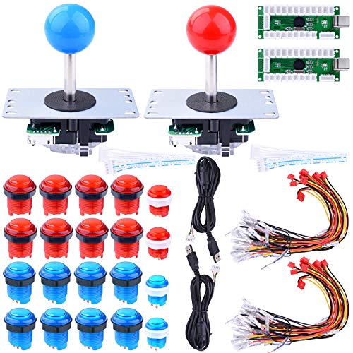 Longruner Arcade Buttons Joystick DIY Kit for Mame Jamma Arcade Project ...