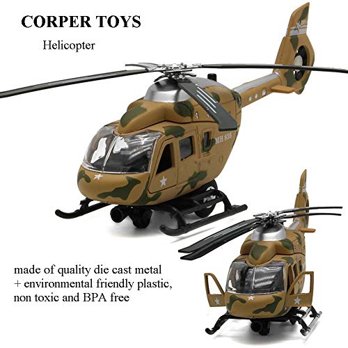 CORPER TOYS Helicopter Military Attack Combat Fighter Airforce Airplane ...