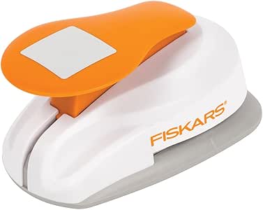Amazon.com: Fiskars Lever Punch Square Planner Punch (1.5 X 1.5 Inch)