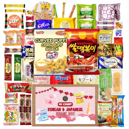 Japanese Snack and Korean Snack Box - Japanese & Korean Candy, Cookies ...