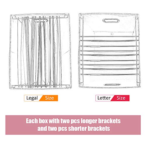 Upgraded Collapsible Hanging File Storage Boxes with Smooth Sliding ...