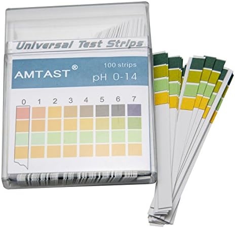 AMTAST Universal pH Test Strips Acid Alkaline pH Level Test Strips ...
