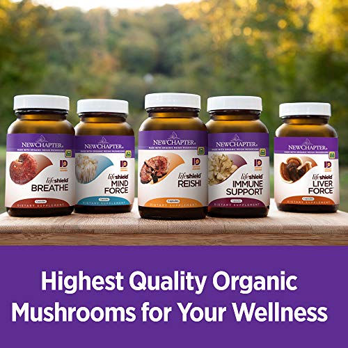 New Chapter Reishi Mushroom - LifeShield Liver Force for Liver Support ...