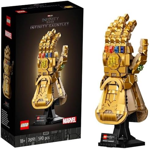 LEGO 76191 Marvel Infinity Gauntlet Set, Collectible Thanos Glove with ...