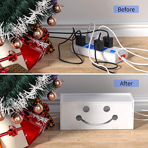 Cable Management Box, Hide Surge Protector Cable Box, Large Cable ...