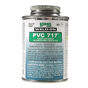 Weldon 1681-2810 10861 Weld-On 717 PVC Solvent Cement, Clear ...