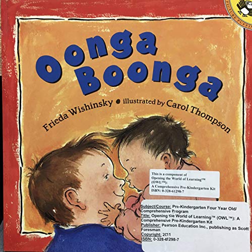 Oongo Boonga: Frieda Wishinsky: 9781572127241: Amazon.com: Books