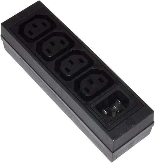 IEC Kettle Lead C13 4 Way Multiboard MultiGang Extension Splitter Board ...