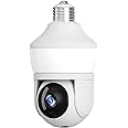 i Sight Bulb PRO Indoor/Outdoor Wi-Fi HD 1080p Security Camera with LED ...
