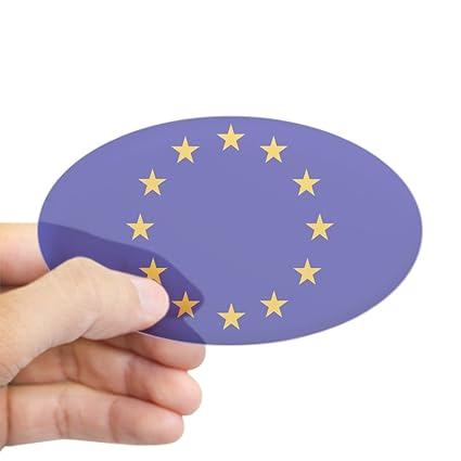 CafePress EU European Union Sticker Oval Bumper Sticker Car Decal ...