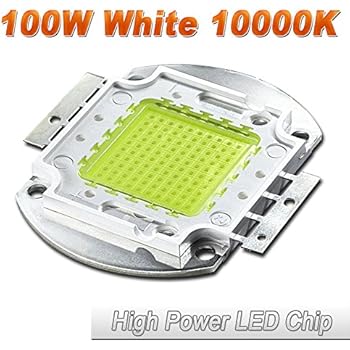 Hontiey High Power LED Chip 100W Cool White Light 10000K-15000K Cold ...
