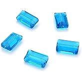 Amazon.com: 24pcs Adabele Austrian 8mm Faceted Loose Cube Crystal Beads Capri Blue Compatible ...