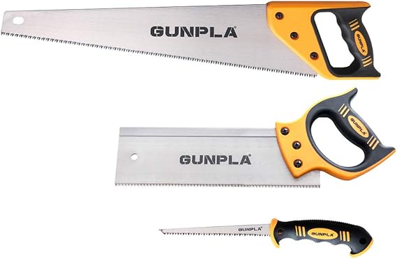 Gunpla 3 Pieces Hand Saw Set 1 Cross Cut Rip 1 Back 1 Plasterboard Hand ...