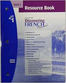 Discovering French Nouveau (Unit 2 Resource Book, Bleu 1): Valette ...