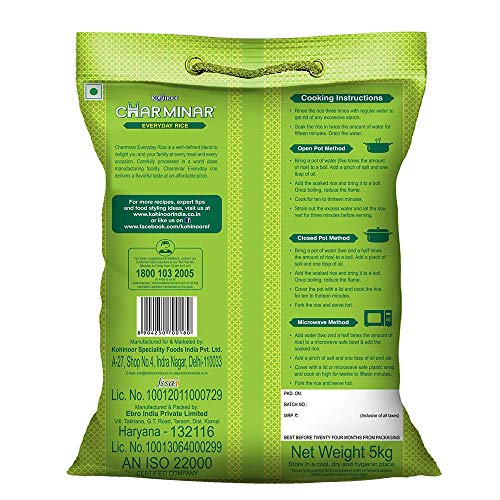 Kohinoor Charminar Everyday Rice, 5 kg | Deals Emporia