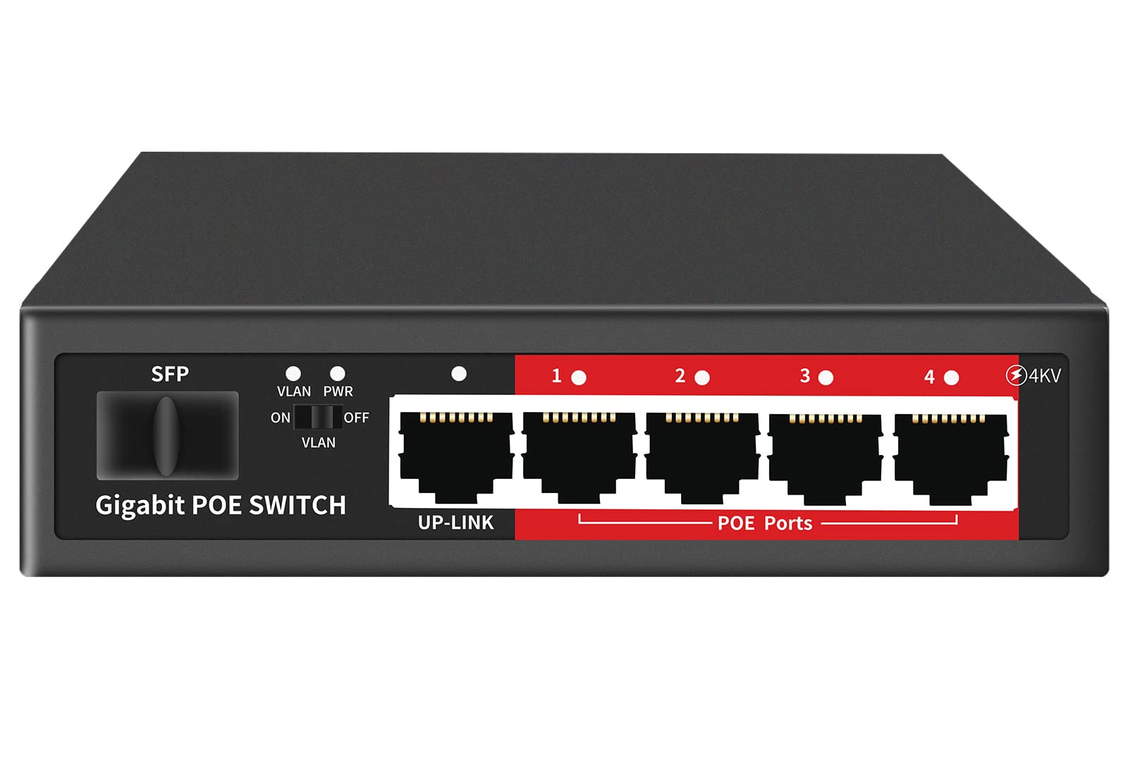 Mua STEAMEMO 5 Port Gigabit Ethernet Unmanaged PoE Switch, 4 Gigabit ...