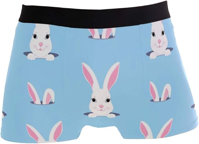 Mens Fashion Cute Rabbit Men's Underwear Boxer Briefs Breathable at ...