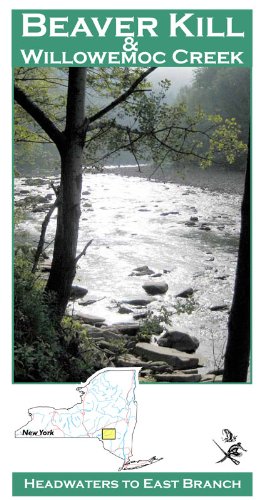 Beaver Kill/Willowemoc Creek 11x17 Fly Fishing Map - MasterBasser