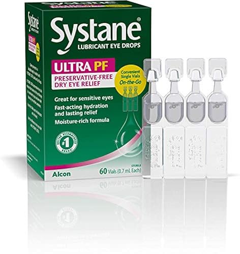 Systane Ultra Lubricant Eye Drops Preservative-Free Vials, 0.7mL. 60 ...