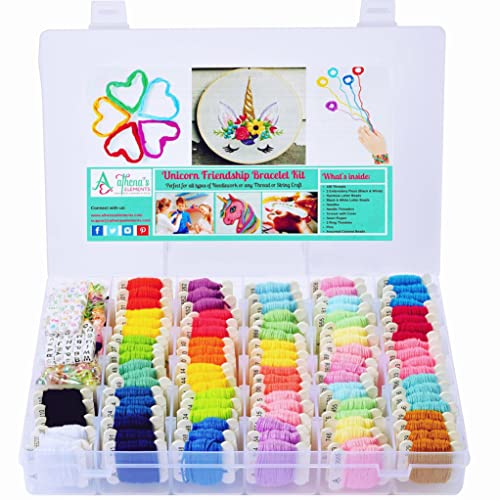 Embroidery Floss Friendship Bracelet String Kit - 276pcs Embroidery ...