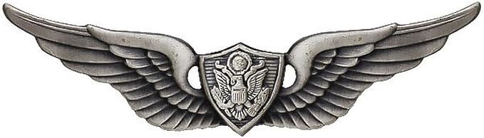 Amazon.com: Basic Aviation Army Crewman Wings Pin Oxidized, Silver, One ...