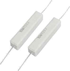 Amazon.com: Aexit 2 Pcs Fixed Resistors White Rectangle Wire Wound ...