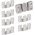 4 Pairs Flush Mount Bracket,Interlocking Furniture Connector,Stainless ...