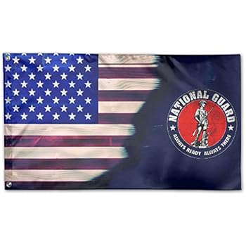 Amazon.com : US Army National Guard Flag Military Banner United States ...