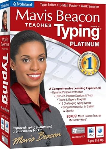 Mavis Beacon Teaches Typing Platinum 20 - Old Version in Oman | Whizz ...