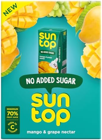 Suntop Mango & Grape no added sugar, 18 x 125 ml price in Saudi Arabia ...