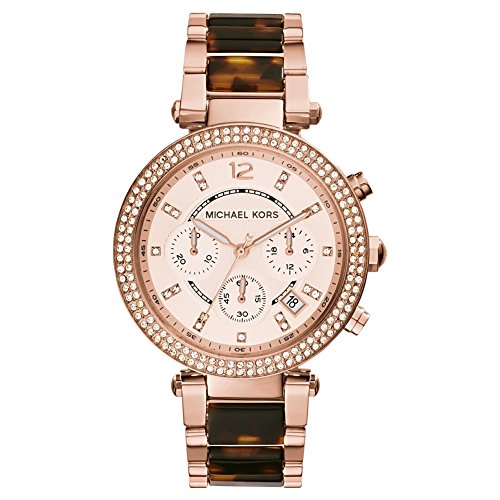 Mua Michael Kors Women's Parker Rose Gold & Tortoise Watch MK5538 trên ...