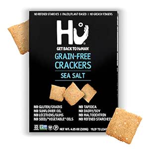 Amazon.com: Hu Gluten Free Crackers | Sea Salt Keto Crackers 2 Pack ...